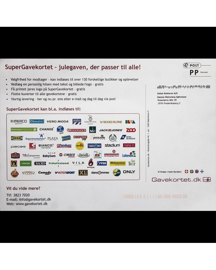 SuperGavekortet - Gavekort til alverdens flotte gaveartikler, gavekort