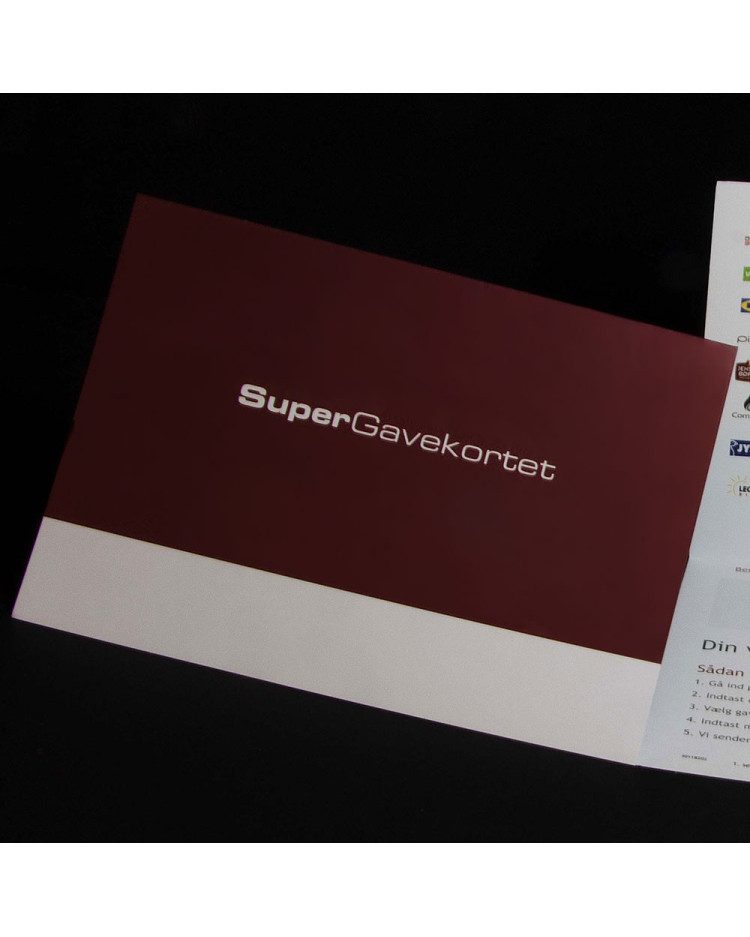 SuperGavekortet - Gavekort til alverdens flotte gaveartikler, gavekort