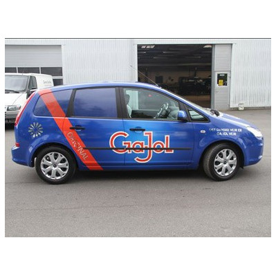 Bildekorationer med logo tryk • På alle bilmodeller → Få et tilbud