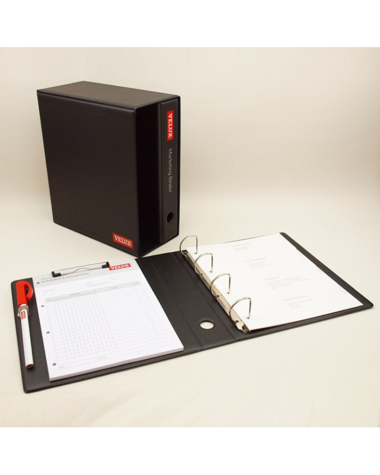 Plast mapper med logo tryk, Plast ringbind, Karton ringbind