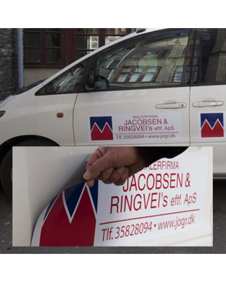 Magnetskilte til biler med logo tryk, Reklamemagneter, Skilte til biler ...