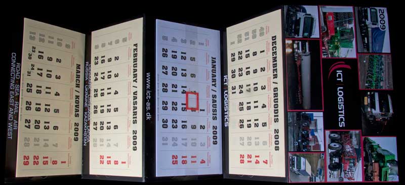 2025 Vægkalendere med logo tryk, hænge kalender
